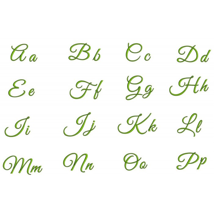England Hand Embroidery Font Digitized Lower and Upper Case 1 2 3 inch ...